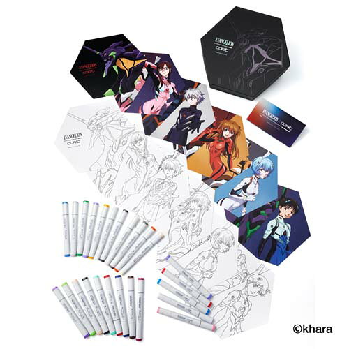 エヴァンゲリオンパイロットをコピックで描く。 「エヴァンゲリオン新劇場版」シリーズの「色」をテーマにした特別なコピックスケッチのコレクションセットです。 色彩豊かなマーカーで広がる「エヴァンゲリオン」シリーズを「色」でお楽しみください。 ■...