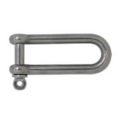 船舶、土木、建築、機械等に使用される連結金具 サイズ（約）：50mm×20mm×10mm（ピン含まず） ピンサイズ（約）：首下5mm×20mm、頭部8mm×8mm×8mm 穴径：2.5mm 内径：10mm×37mm（ピン装着時） 使用荷重：...