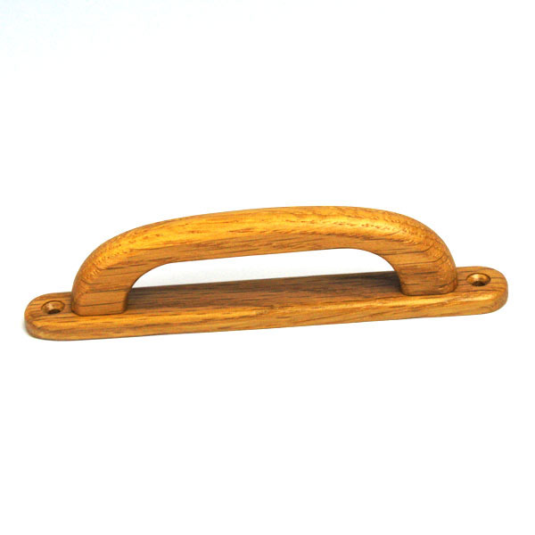 適合扉厚：17mm以上 色：クリアー 見た目サイズ：L:120mm　W:15mm 高さ：29mm ビスピッチサイズ：106mm 材質：天然木 仕上げ：クリアー塗装 付属ビス：木ネジ皿3.0×19mm(2本) ※キリで下穴を開けてネジどめして...
