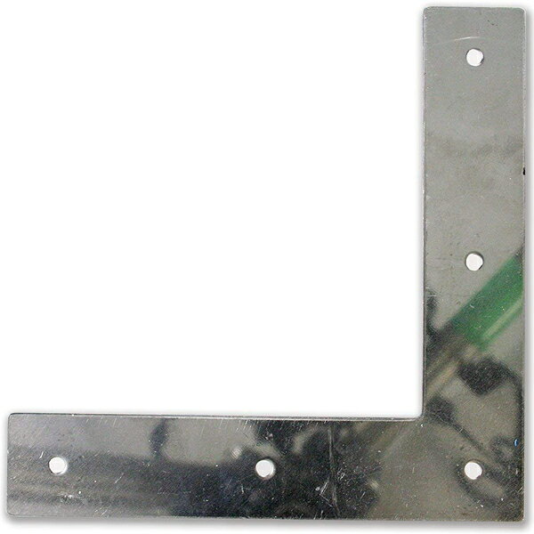 ■ステンレス平横隅金 ●サイズ：150×150mm ●巾：30mm ●穴径：4.3mm