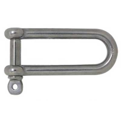 船舶、土木、建築、機械等に使用される連結金具 サイズ（約）：78mm×32mm×16mm（ピン含まず） ピンサイズ（約）：首下8mm×32mm、頭部12mm×11mm×10mm 穴径：4mm 内径：16mm×59mm（ピン装着時） 使用荷重...