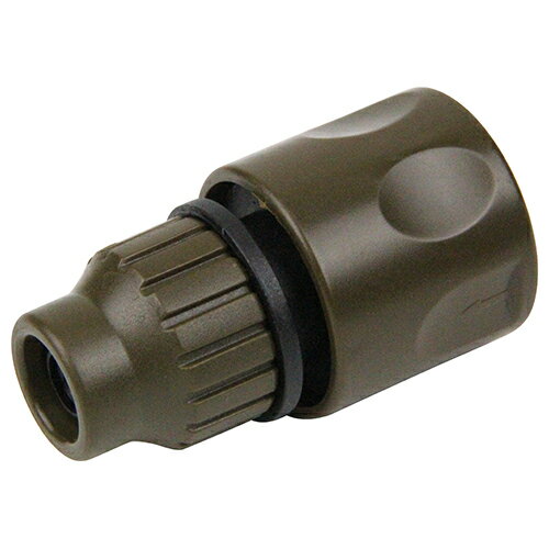 ニップルとホースをつなぎます。サイズ：幅60×高さ120×奥行35mm重量：40g適用ホース：内径8mm×外径13mm耐水圧：0.6Mpa(7kgf/cm)耐熱温度：0～40度色：ブラウンABS・PP