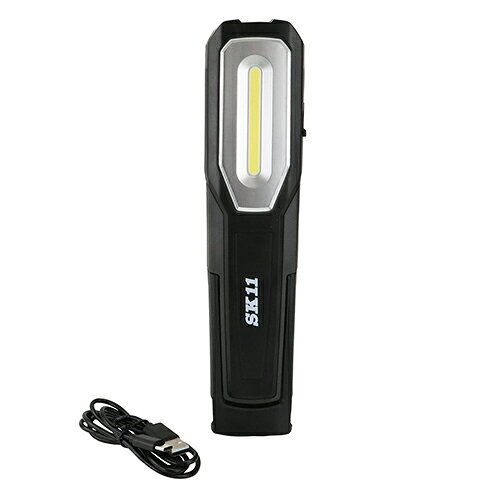 作業場所や周囲を明るくしっかりと照らすハンディタイプのLEDライトで、ランニングコストが小さい充電式で毎日の使用に最適です。レジャー、点検、作業、夜間時の照明。メインライトのみ明るさを無段階調節でき、作業や場所に合わせて明るさを調節したり、...
