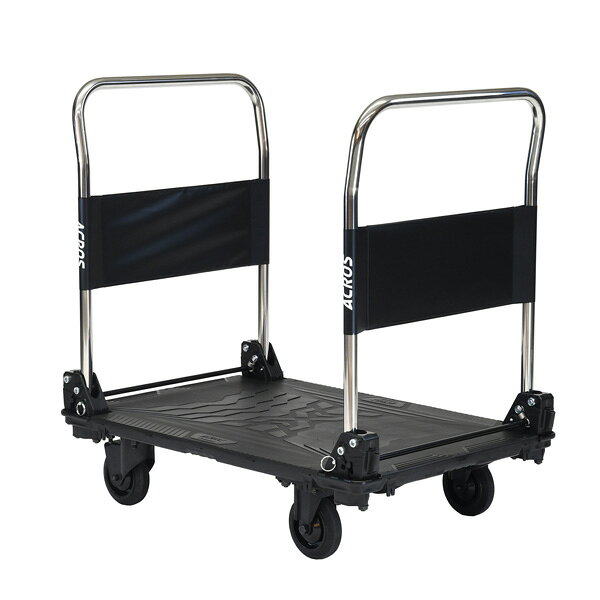 【特長】 ACROS（アクロス）Cは滑らかで静かな走行が可能な手押し台車です。 天板は強固、かつ軽量なプラスチック製で折りたたみ、片手で持ち運びができます。(質量14.1kg) 《3つのハンドルモード》 運び方に合わせてハンドルモードの切り...