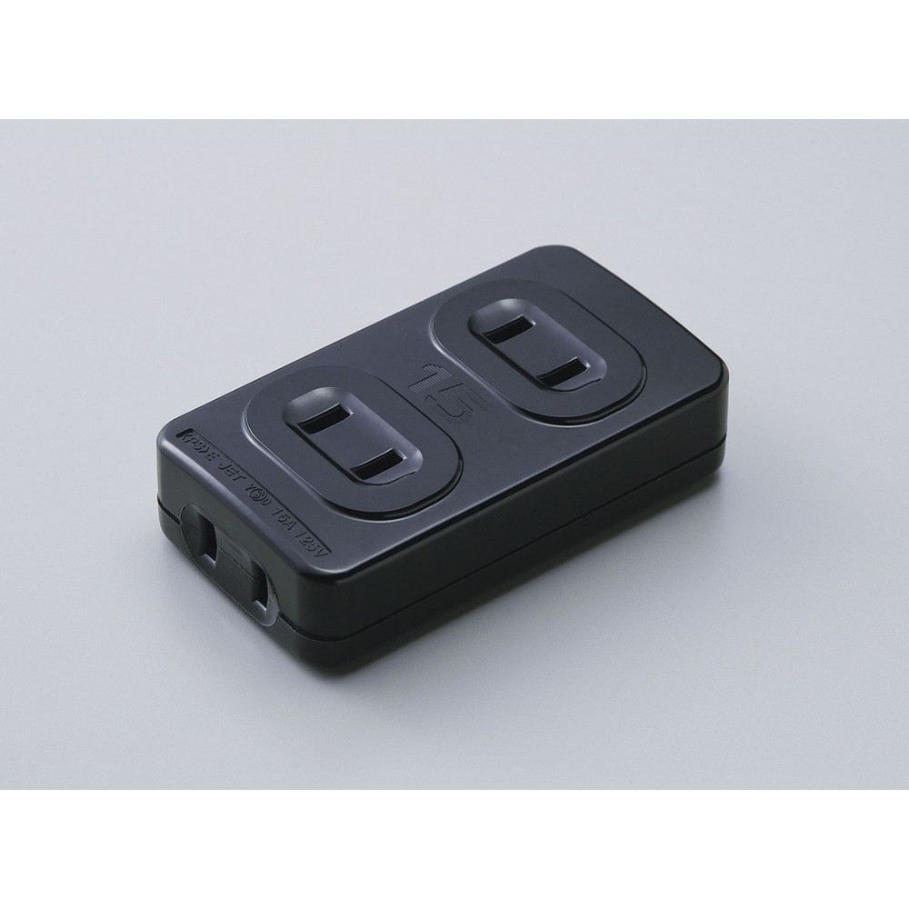 【商品説明】■定格：125V　15A■定格電力：合計1500Wまで■カラー：ブラック■適合電線：　・VFF 0.75mm2(700W)　・VFF 1.25mm2(1200W)　・VFF 2.00mm2(1500W)■口数：3個【仕様】■組み...