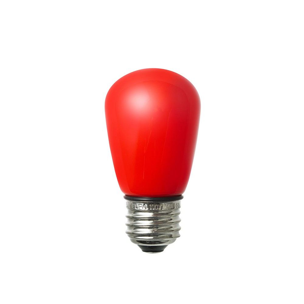 【商品説明】■推奨使用環境温度：0℃〜40℃■サイズ(mm)：全長86×外径45■質量(g)：32■口金：E26■定格入力電流(A)：0.016■定格消費電力(W)：1.4■設計寿命(h)：30,000■光色：赤■交流電源：100V50/6...
