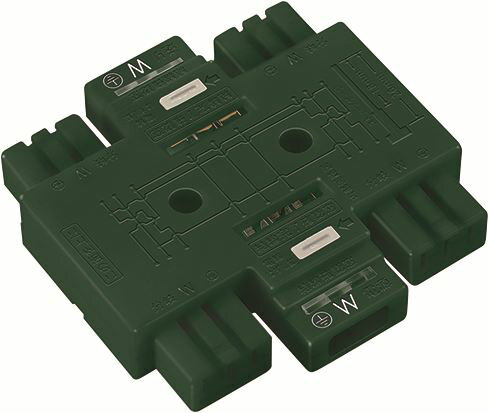 【商品説明】●電線接続チェックで見やすい黄色表示●レーザー印字で明瞭な極表示●電線色確認窓を追加●大きな電線リリースボタン●防塵カバーは1種類で共用可能【仕様】●分岐数:4●色:緑