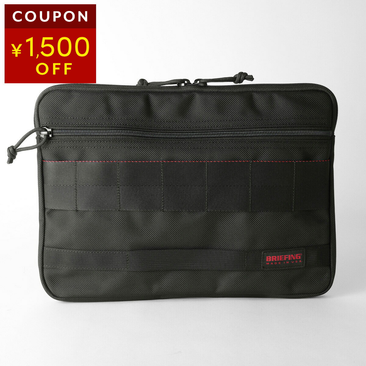 米軍用規格「ミルスペック」に準拠する強度とスタイリッシュさを兼ね備えたブランド「ブリーフィング」の「A4クラッチ」。A4サイズまでの書類やタブレットが収納できる使い勝手の良いサイズに、多彩に配置された機能的なポケットが自慢のアイテム。クラッ...