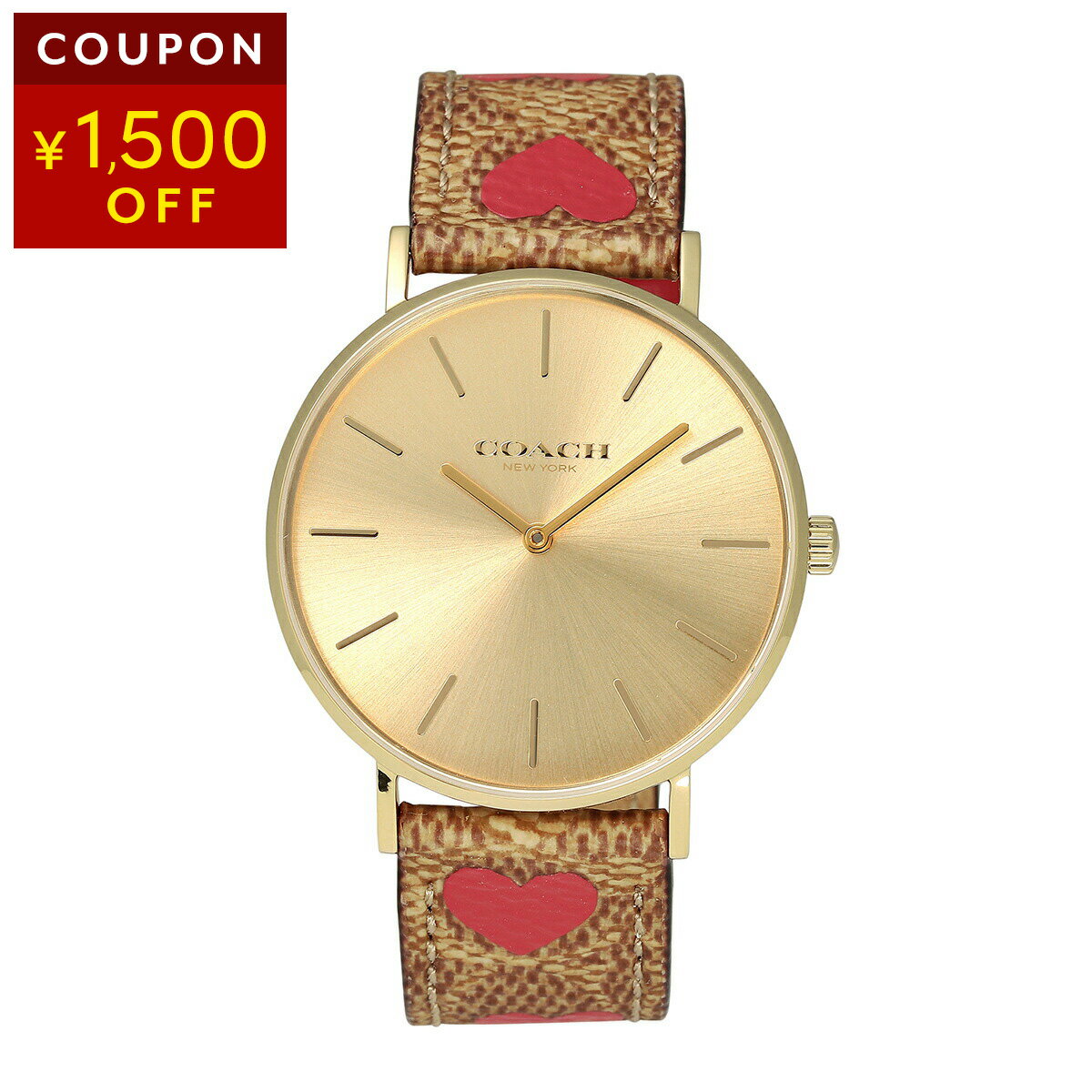 1941年に革小物工場としてニューヨークで誕生した人気高級ブランド。ブランドロゴである馬車や「C」のマークをデザインに取り入れた気品漂うウォッチです。ファッション性が高く、腕元に華やかさをプラスしてくれます。■サイズケース径：約 36mm■...