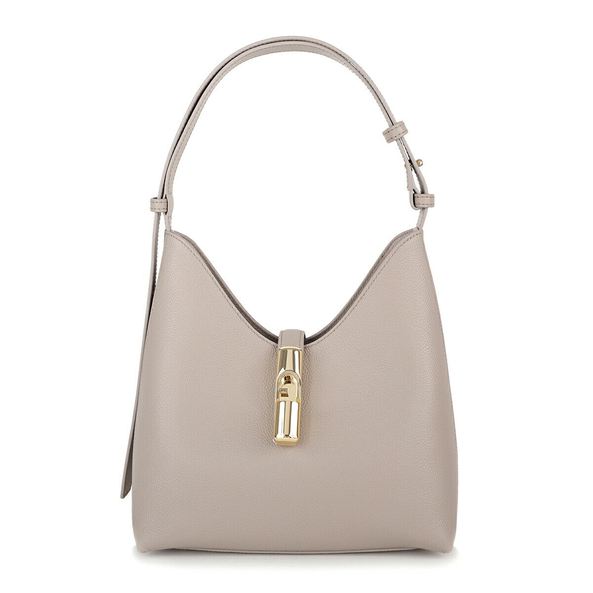 柔らかいカーフレザーの質感が際立つワンハンドルのショルダーバッグ「FURLA GOCCIA SHOULDER BAG S」。なめらかなスムースレザーとプリントカーフスキンのコンビ素材が、優しいフォルムと自然な佇まいを演出します。トップの開口...