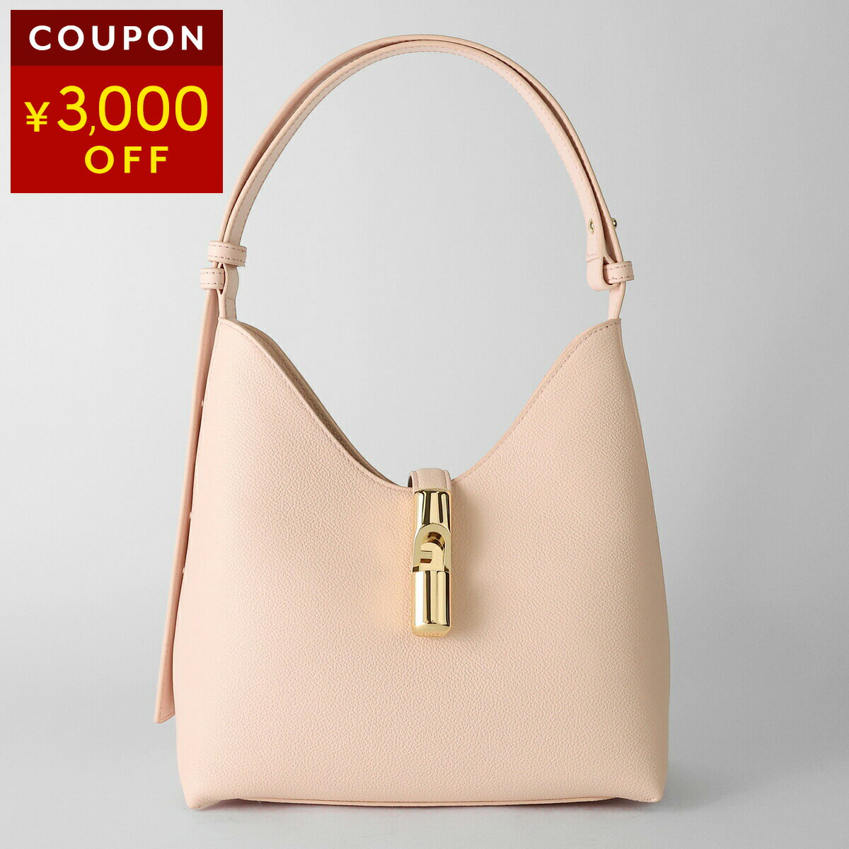 高級感のあるしなやかなスムースレザーを使用した「ゴッチャ ショルダーバッグ S」。クロージャーベルトにはフルラアーチロゴをあしらった重みのあるメタルパーツが付属し、安定した開閉をサポートします。出し入れのしやすさに加え、内側には貴重品の収納...