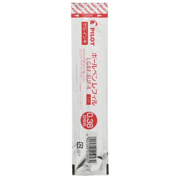 商品名パイロット ゲルインキ ボールペン替え芯 キャップ式用 LGRF 0.38mm 超極細 赤説明0.38mmボールのゲルインキ用レフィルです。パイロット製のキャップ式ゲルインキボールペンにご使用いただけます。【適応商品】キャップ式:LG...