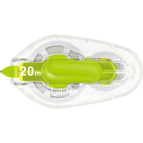 商品名プラス 修正テープ ホワイパーLT 4mm グリーン WH-1404 幅4mm 長さ20m 大容量 使い切り説明本体を反転させると「リバースモード」に。修正箇所を確認しながら、狙った文字だけを細かくきれいに修正できます。利き手を問わな...