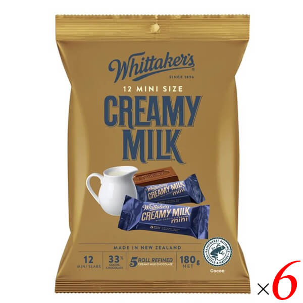 Whittaker's ウィッタカー クリーミーミルクチョコレートは、ニュージーランドの国民的チョコレート。 定番のクリーミーなミルクチョコレート（カカオ33%） 1袋に個包装で12枚入り ＜Whittaker's ウィッタカーについて＞ ...