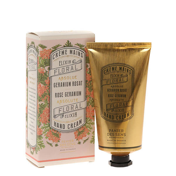 パニエデサンス アブソリュート ハンドクリーム ローズゼラニウムはシルクのようなテクスチャーでしっとり潤すハンドクリーム。 オリーブオイル、スイートアーモンドオイル（ともに保湿成分）配合で、手肌をやわらかくなめらかに整えます。 ローズゼラニ...
