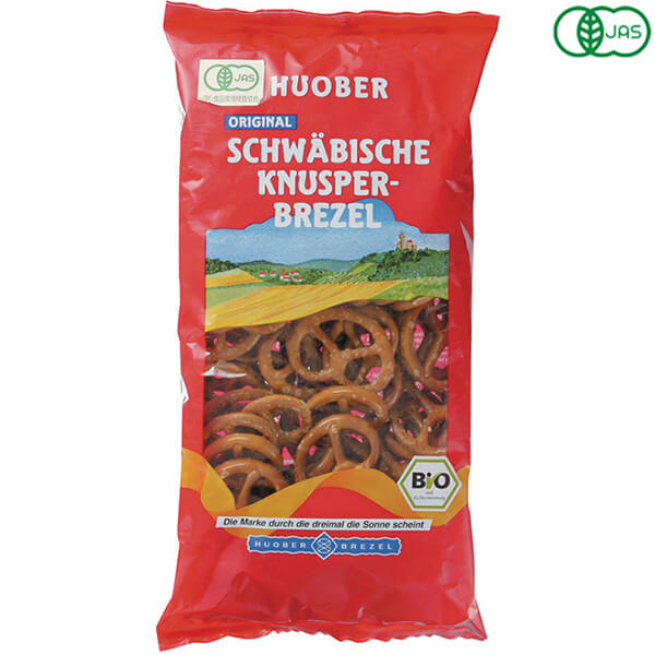 オーガニック クヌスパリ プレッツェルは砂糖・乳製品不使用。カリッとした食感としっかりとした塩味。 ◆プレッツェル発祥の地であるドイツ・シュヴァーベン地方風のクリスピーなプレッツェル ◆おやつやおつまみなどに ■商品名：プレッツェル パン ...