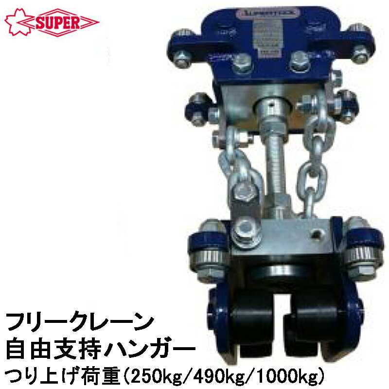 商品情報 メーカー スーパーツール品番 FRCS025/FRCS049/FRCS10仕様・スペック FRCS025【吊り上げ荷重(kg)】250【適合レール幅(mm)】50・75【質量(kg)】6.4FRCS049【吊り上げ荷重(kg)】4...