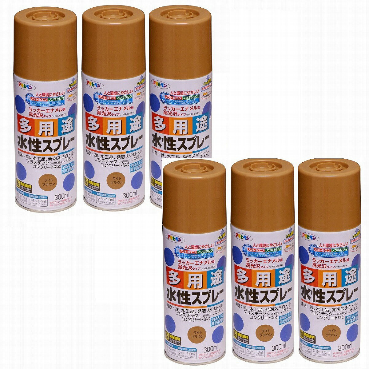 特長 ● タレにくく、きれいに仕上がります。 ● 油性塗料や、発泡スチロールに塗っても下地を侵さず、いろいろな素材に使用できます。 ● 乾燥前には水ぶきで落とせて、いったん乾くと日光や雨に強い。 ● フロンを使用せず、消防法上の非危険物スプ...