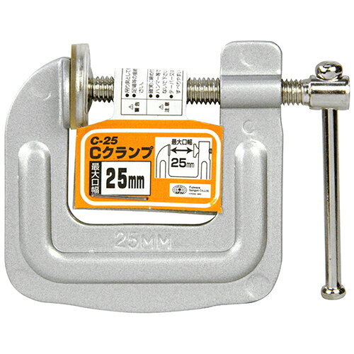 用途木工作業などの仮止め。普及タイプのクランプです。仕様1●最大口開き：25mm。材質1●鋼板製。