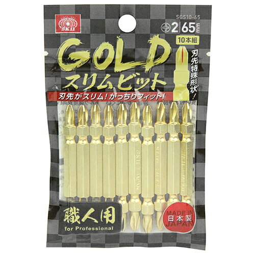 用途ビスやネジの締付け作業に使用。十字穴に深く入り、ガタが少ないので打ち込み中の逃げや、ビスの傾きを防止します。十字穴からのカムアウトを低減させ、インパクトドライバーを押しつける力が少なくてすみます。十字穴内部の面で接触するため、力が分散さ...