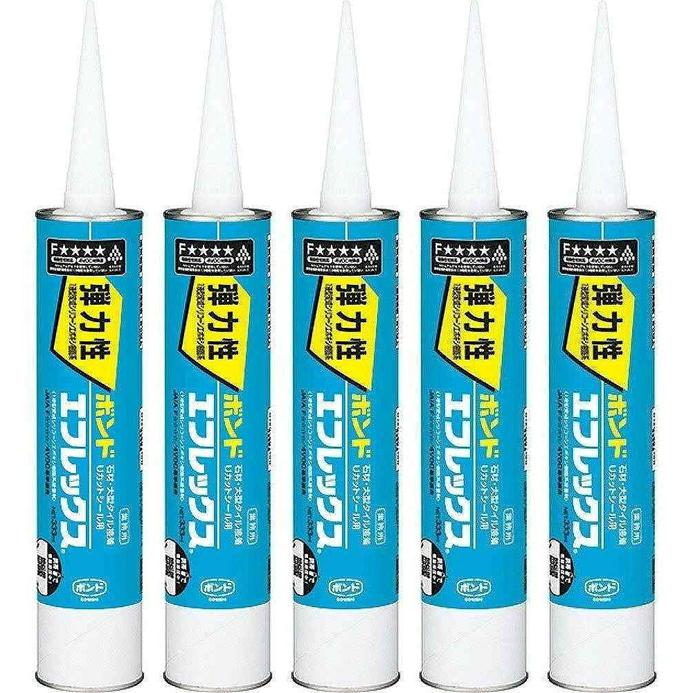 コニシ - ボンド エフレックス グレー(333ml) 特長 ●「ボンドTM工法｣用の二次接着、内装石材の接着、内装タイルの接着。●凹凸のある被着材への充てん接着、コンクリートのひび割れ。 仕様 ●成分：変成シリコーン・エポキシ樹脂系 ご注...
