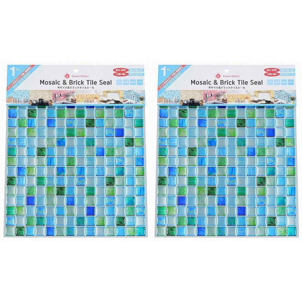 マスターリンクス - Dream Sticker モザイクタイルシール サファイアブルー(310mm×310mm×1mm) - TS-2114-BST-2 特長 ●本製品は、透明で滑らかな本物のガラスタイルの雰囲気を再現しています。●キッチ...