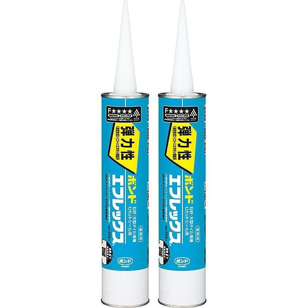 コニシ - ボンド エフレックス グレー(333ml) 特長 ●「ボンドTM工法｣用の二次接着、内装石材の接着、内装タイルの接着。●凹凸のある被着材への充てん接着、コンクリートのひび割れ。 仕様 ●成分：変成シリコーン・エポキシ樹脂系 ご注...
