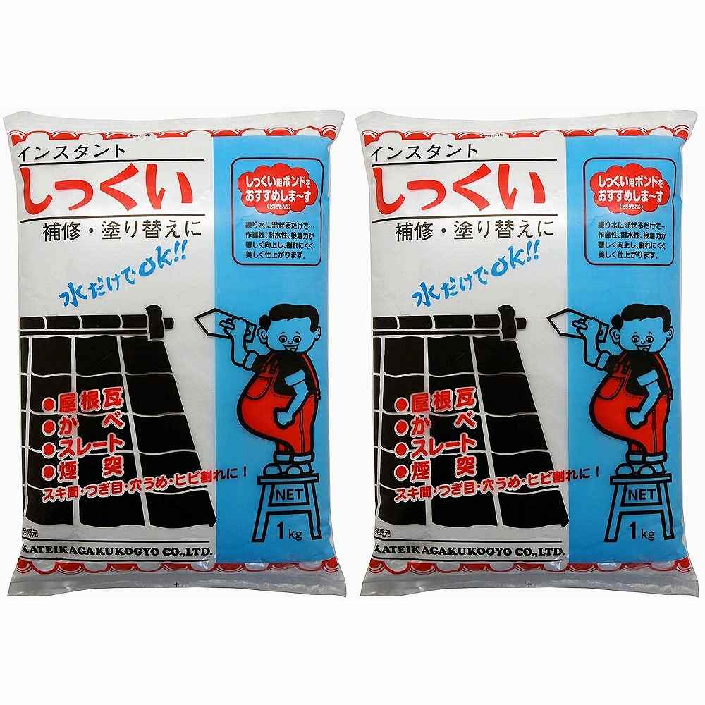 家庭化学工業 - インスタント しっくい ホワイト(1kg) 特長 ●消石灰を主原料としています。●接着剤配合。 仕様 ●成分：消石灰、砂、その他 ご注意 ●しっくいは強アルカリ性なので施工時は必ず手袋等を使用してください。家庭化学工業 -...