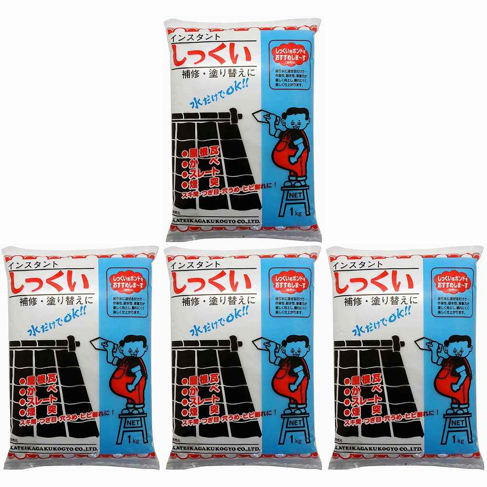 家庭化学工業 - インスタント しっくい ホワイト(1kg) 特長 ●消石灰を主原料としています。●接着剤配合。 仕様 ●成分：消石灰、砂、その他 ご注意 ●しっくいは強アルカリ性なので施工時は必ず手袋等を使用してください。家庭化学工業 -...