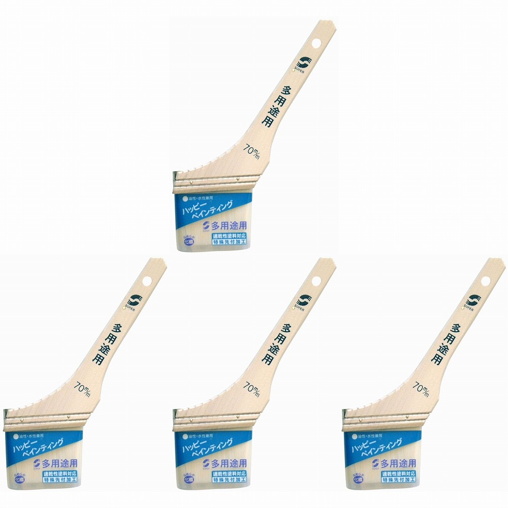 ハンディ・クラウン - スーパー多用途用刷毛(70mm) 特長 ●化学繊維100%でなめらかな塗り感です。●あらゆる塗装シーンでご使用可能です。●コストパフォーマンスに優れた多用途タイプの刷毛です。 仕様 ●毛材：化繊●柄：木、スチール ご...