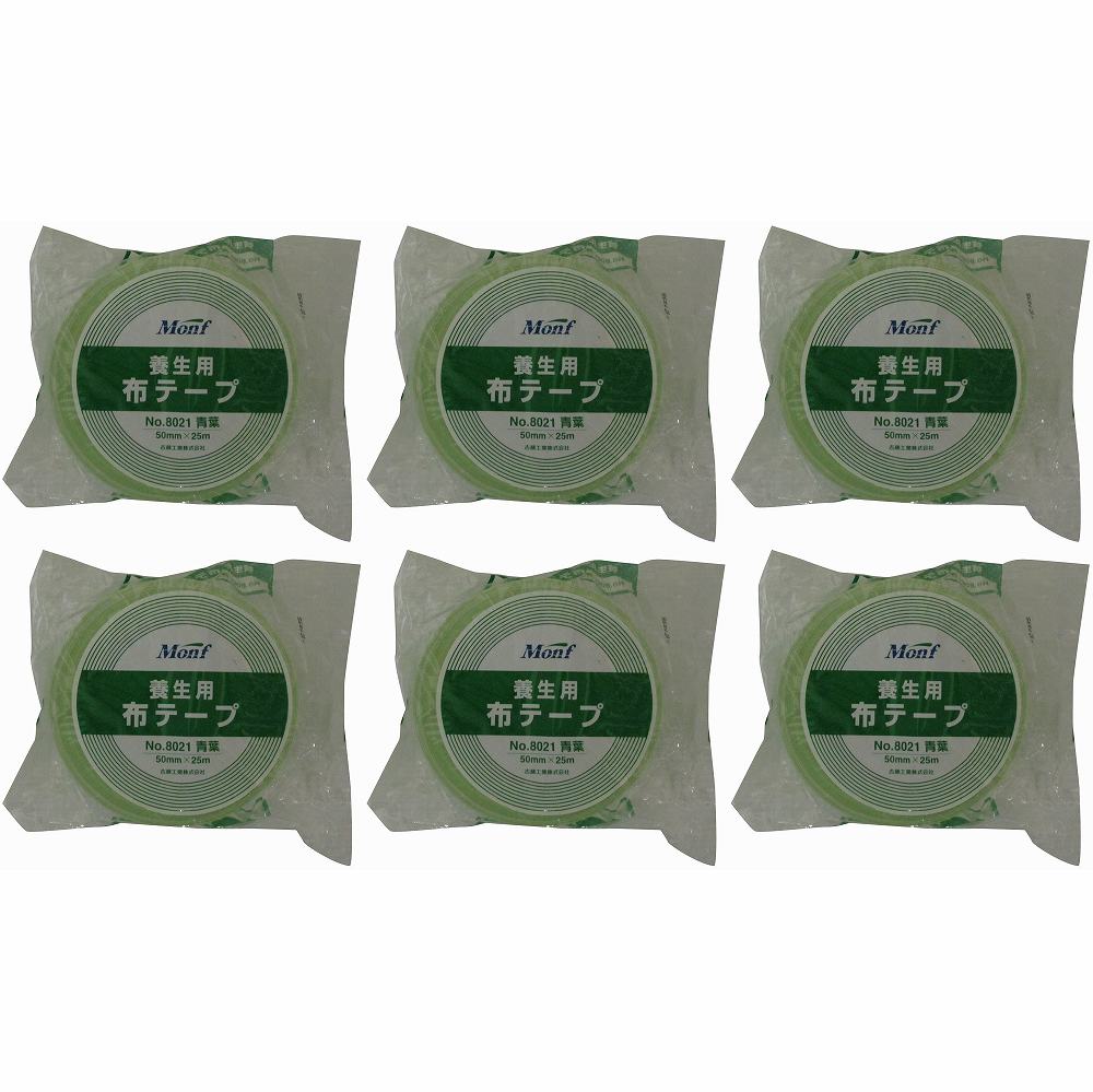 古藤工業 - Monf 養生用 布テープ NO.8021 青葉(50mm×25m) 特長 ●布養生テープのエコノミータイプです。●機能性と経済性を同時に追求し、巻き戻し・手切れ性なども抜群です。 仕様 ●素材:ポリエチレンラミネート布 ご注...