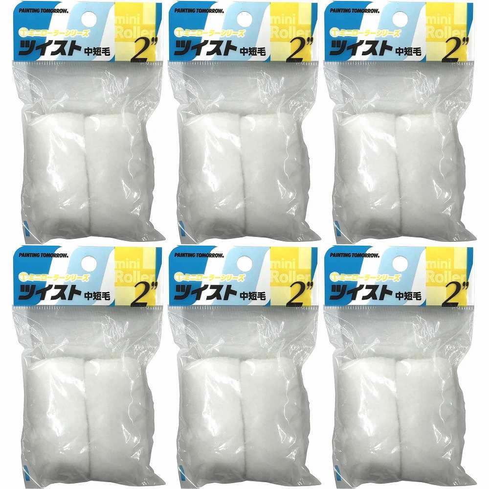 大刷毛製造 ミニローラー ツイスト中短毛(2ホンP) 2MS-TW10 特長 ●狭い場所にも入れやすい。●雨樋の壁面や入隅などに便利。大刷毛製造 ミニローラー ツイスト中短毛(2ホンP) 2MS-TW10 特長 ●狭い場所にも入れやすい。●...