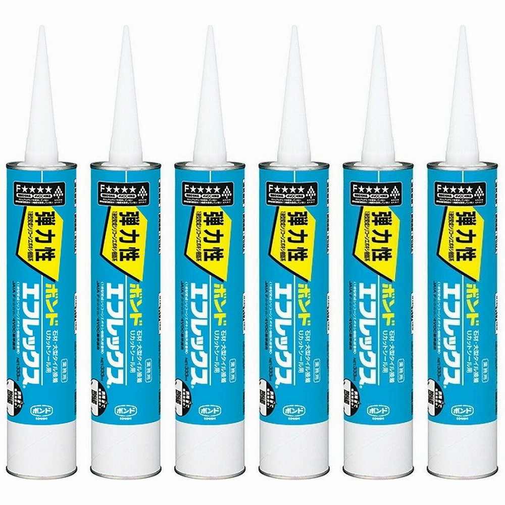 コニシ - ボンド エフレックス グレー(333ml) 特長 ●「ボンドTM工法｣用の二次接着、内装石材の接着、内装タイルの接着。●凹凸のある被着材への充てん接着、コンクリートのひび割れ。 仕様 ●成分：変成シリコーン・エポキシ樹脂系 ご注...