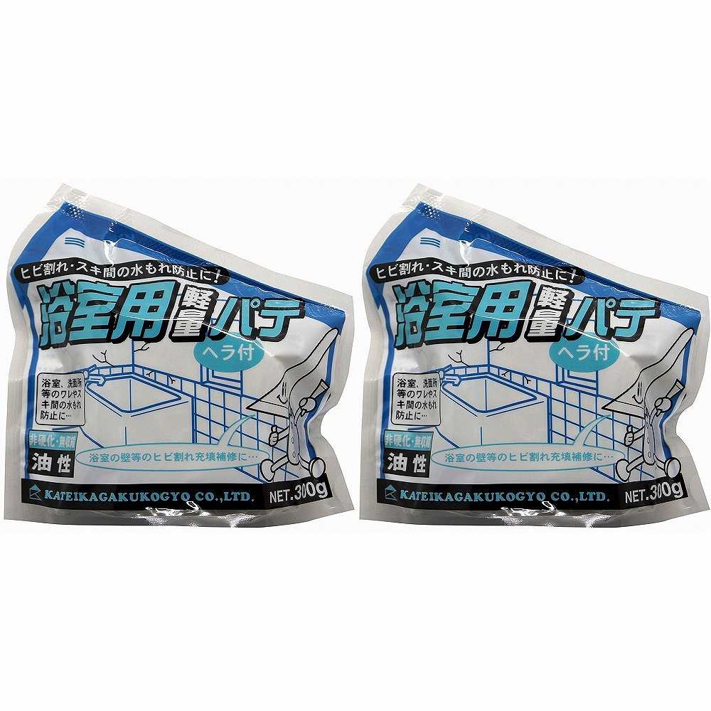 家庭化学工業 - 浴室軽量パテ(ヘラ付) ホワイト(300g) 特長 ●すぐに使えるペーストタイプ。●非硬化無収縮タイプ。 仕様 ●成分：ポリオレフィン、フィラー、顔料、その他 ご注意 ●用途以外での使用はお避けください。家庭化学工業 - ...