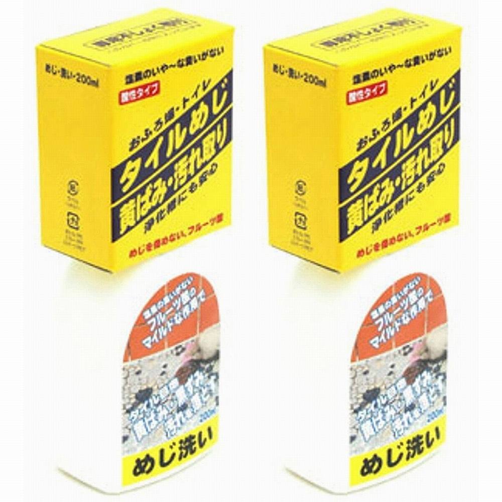 日本ミラコン産業 - めじ洗い(200ml) - BOTL-17 特長 ●おふろ場、トイレ、玄関等のタイルの目地黄ばみ、黒ずみ汚れをキレイに落します。●フルーツ酸配合なので、塩素系カビ取り剤のような強い刺激臭がなく、タイル目地そのものを傷め...