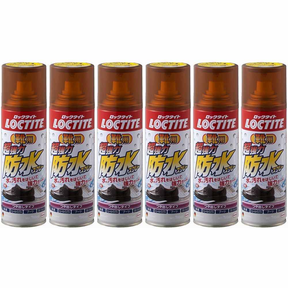 ヘンケルジャパン - LOCTITE(ロックタイト) 超強力防水スプレー 靴用(180ml) - DBK-180 特長 ●水を強力撥水。●つやだし剤入り。●通気性、風合いを損なわない。 ご注意 ●革靴にツヤが出ては困る靴(バックスキン、スエ...
