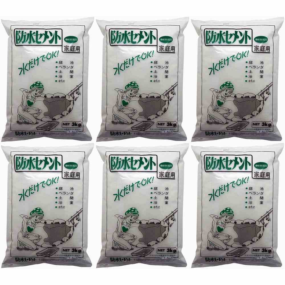家庭化学工業 - 防水セメント ホワイト(3kg) 特長 ●水練りだけで施工できます。●撥水剤配合。●湿気の多い場所、透水しては困る場所の補修に最適です。 仕様 ●成分：ポルトランドセメント、砂、その他 ご注意 ●セメントは強アルカリ性なの...