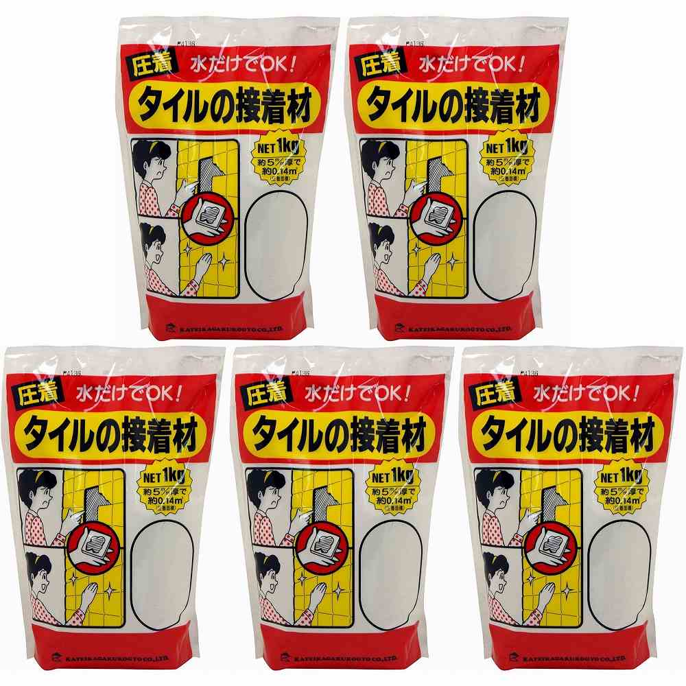 家庭化学工業 - タイルの接着材 ホワイト(1kg) 特長 ●水練りだけで施工できます。●初期の接着力に優れます。 仕様 ●成分：ポルトランドセメント、砂、その他 ご注意 ●セメントは強アルカリ性なので施工時は必ず手袋等を使用してください。...
