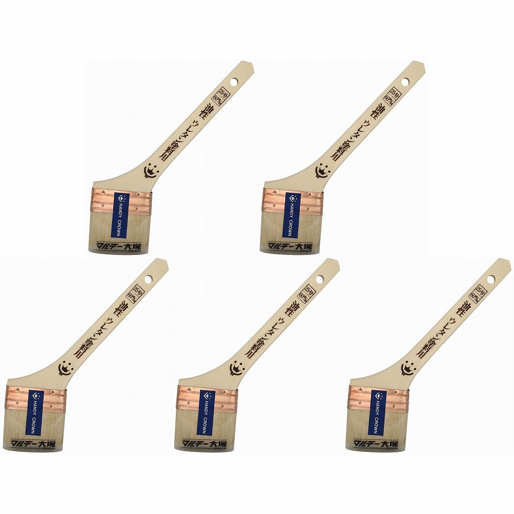 ハンディ・クラウン - Prospec 油性・ウレタン 塗料刷毛 金巻(60mm) 特長 ●ウェーブ繊維を混毛しており、化繊刷毛でも含みが良く、作業性抜群。●ほど良いコシ感で、長時間作業でも疲れ難い。 仕様 ●毛材：山羊毛●柄：木●金具：銅...