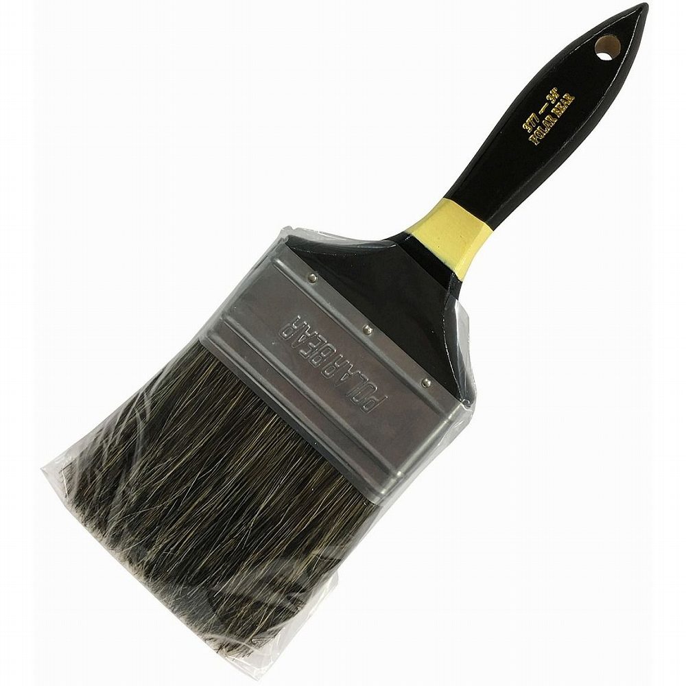 大塚刷毛 - マルテー ラスター刷毛 #377 平 胡麻 3.5インチ 特長 ●下地の掃除や接着剤塗布用に。 仕様 ●毛材：豚毛●柄：自然木●止め金具：スチール ご注意 ●用途以外に使用しないでください。●毛払いをしないで使用しますと、抜け...