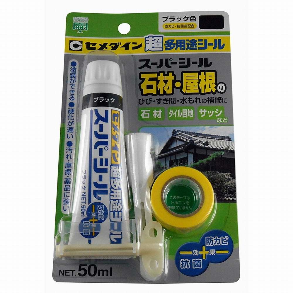 用途石材・屋根のひび・すき間・水漏れの補修。汚れが付着しにくい強力な抗菌・防カビ性、耐薬品性、耐候性、優れた接着性など多くの特長を持つ超多用途シーリング材です。無溶剤なので気になる臭いもなく安心してお使い頂けます。仕様1●内容量：50mL。...