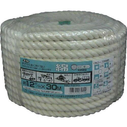 ユタカメイク - 綿ロープ 万能パック(12mm×30m) - MC-1230ユタカメイク - 綿ロープ 万能パック(12mm×30m) - MC-1230