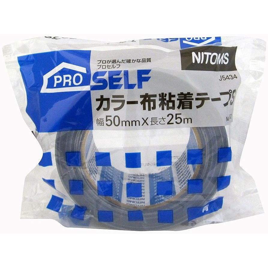 ニトムズ - カラー布粘着テープS No.7562 青(50mm×25m) - J5434 特長 ●薄くて強力なカラー布テープ。●宅配便・小包などの包装に・掲示物仮止め、補強に。●結束・仮止め・万能補修に。 仕様 ●基材：布＋PE ご注意 ...