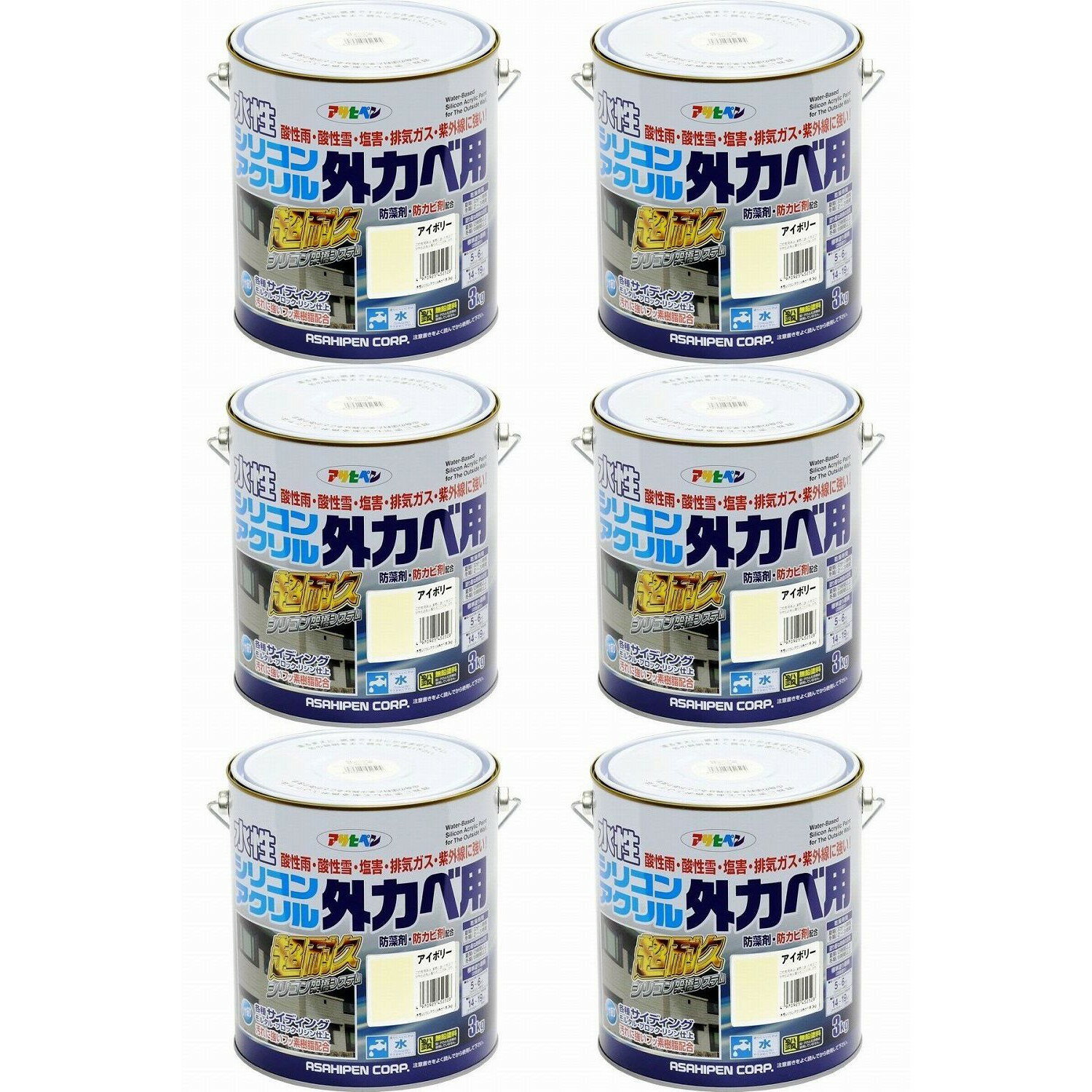 ◆各種サイディングの塗り替えに◆特長◆●特殊フッ素樹脂、シリコン架橋システム及び紫外線劣化防止剤(HALS)の相乗効果により汚れにくく、耐久性が格段に優れた高性能塗料です。 ●防カビ剤・防藻剤の配合により、長期間カビ・藻(モ)・コケの発生を...