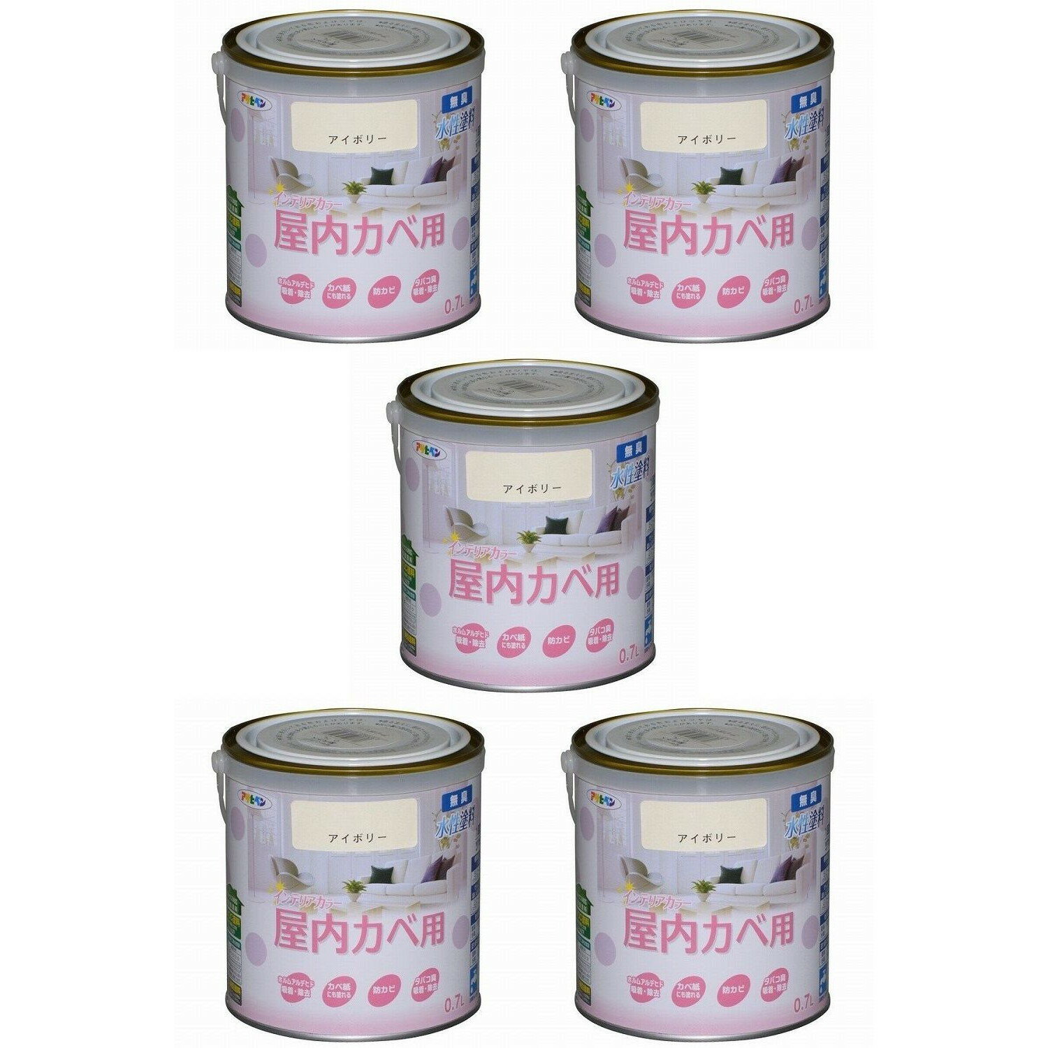 ◆カベ紙の上に直接塗れる塗料◆特長◆【屋内カベ用】 ●塗料に含まれるVOC（揮発性有機化合物）は0.1%以下であり、シックハウスの原因とされるホルムアルデヒドを吸着・除去する環境保護塗料です。 ●カベ紙・ビニールカベ紙の上にも塗ることができ...