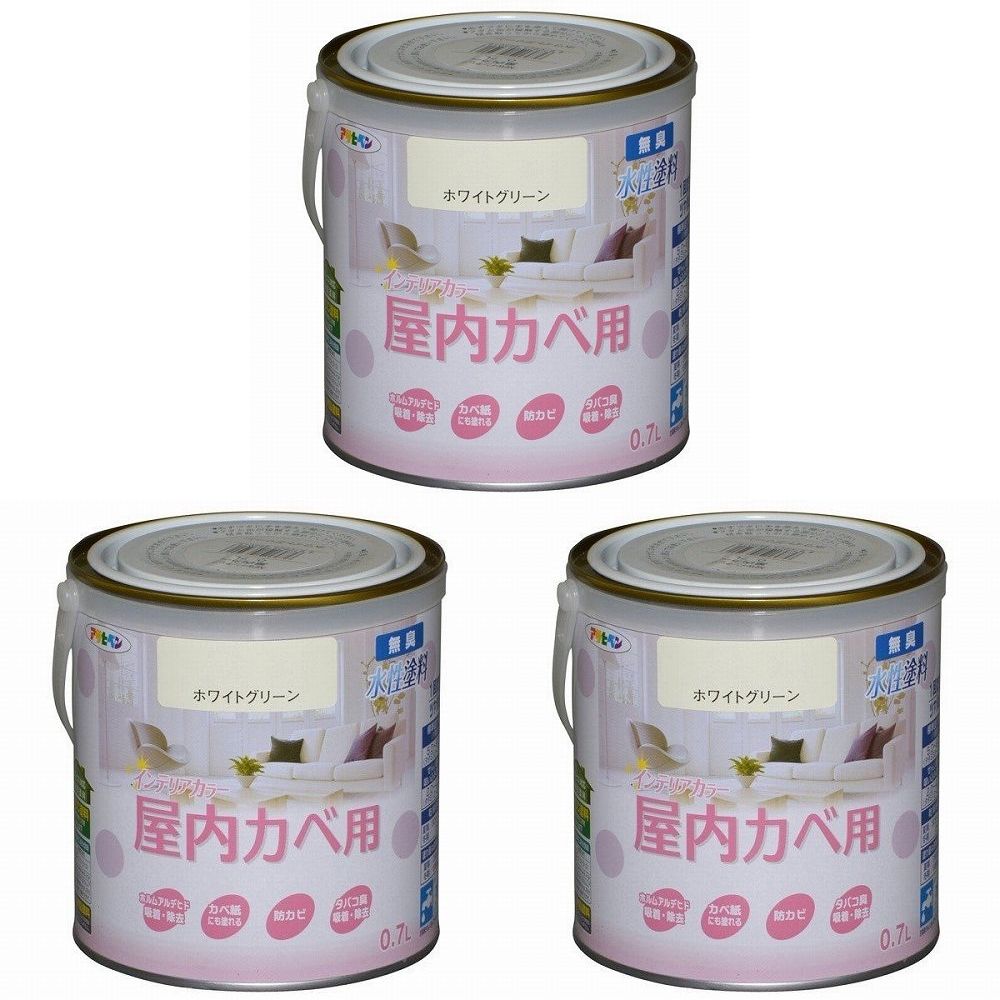 ◆カベ紙の上に直接塗れる塗料◆特長◆【屋内カベ用】 ●塗料に含まれるVOC（揮発性有機化合物）は0.1%以下であり、シックハウスの原因とされるホルムアルデヒドを吸着・除去する環境保護塗料です。 ●カベ紙・ビニールカベ紙の上にも塗ることができ...