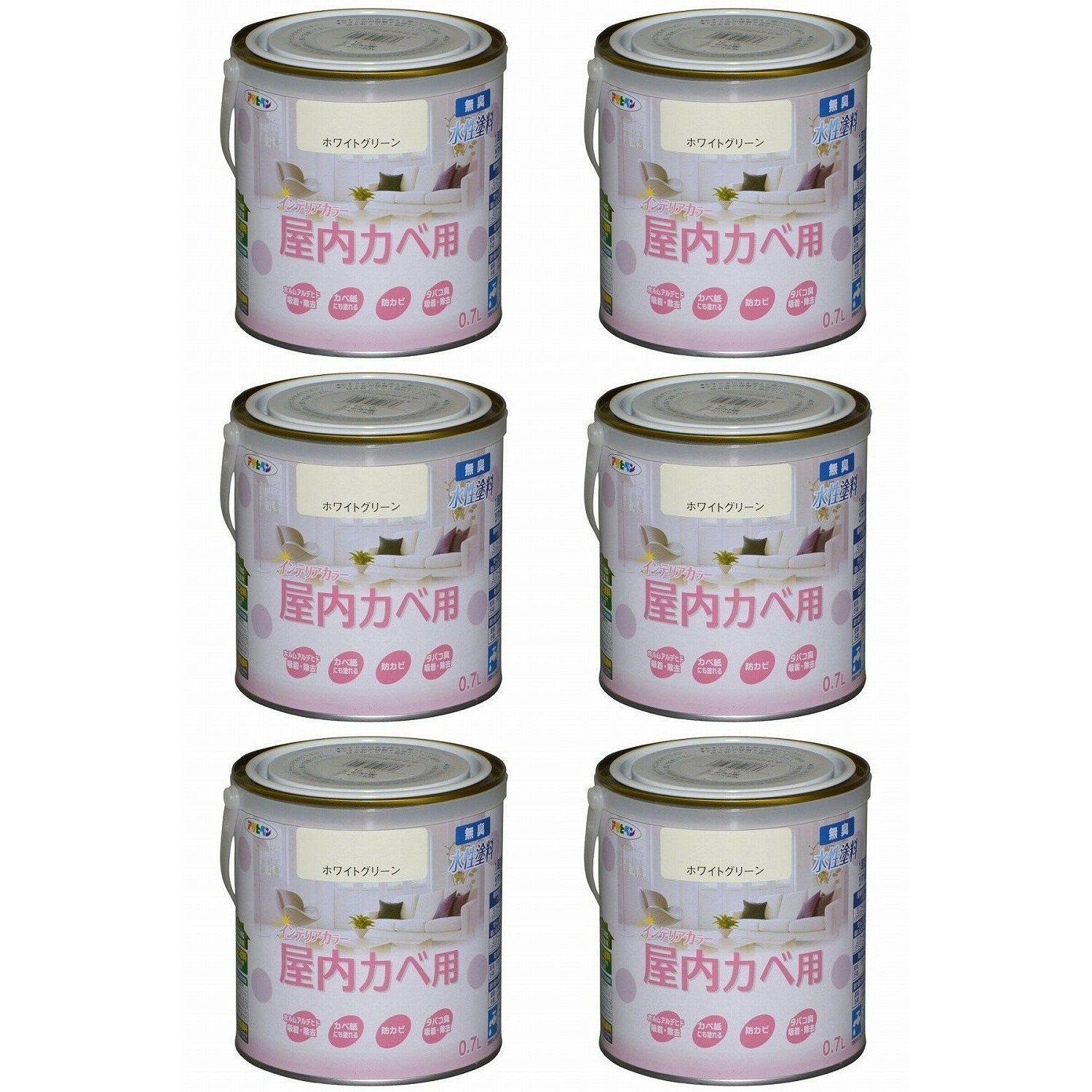 ◆カベ紙の上に直接塗れる塗料◆特長◆【屋内カベ用】 ●塗料に含まれるVOC（揮発性有機化合物）は0.1%以下であり、シックハウスの原因とされるホルムアルデヒドを吸着・除去する環境保護塗料です。 ●カベ紙・ビニールカベ紙の上にも塗ることができ...