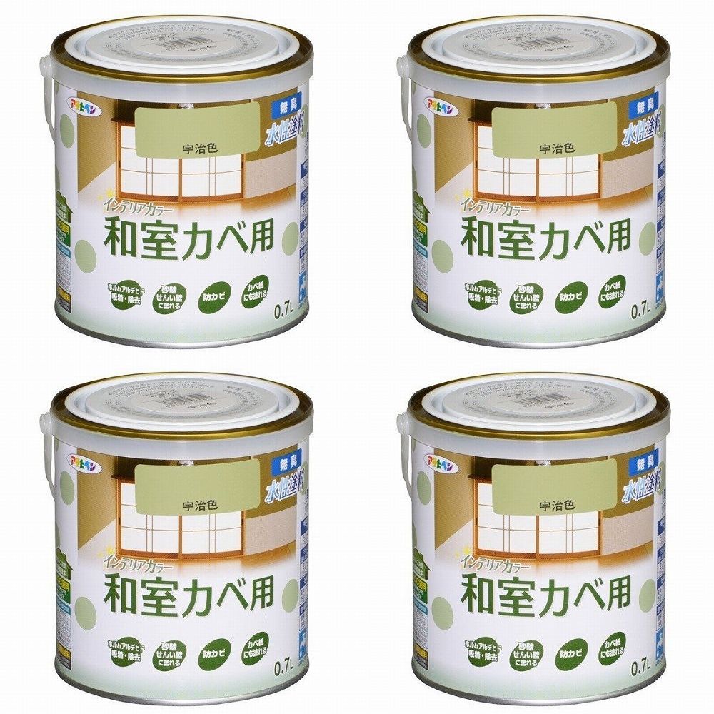 ◆カベ紙の上に直接塗れる塗料◆特長◆【屋内カベ用】 ●塗料に含まれるVOC（揮発性有機化合物）は0.1%以下であり、シックハウスの原因とされるホルムアルデヒドを吸着・除去する環境保護塗料です。 ●カベ紙・ビニールカベ紙の上にも塗ることができ...