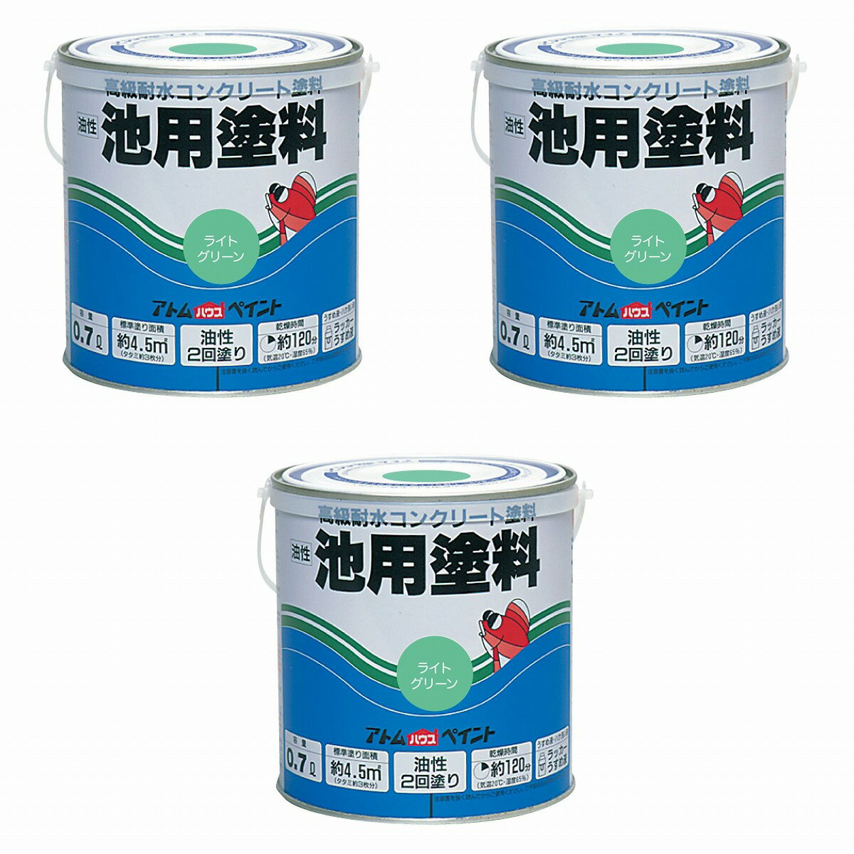 ※色見本はご使用端末により若干の誤差がございますので、ご注意ください。 【特長】 ・水の溜まる所（コンクリート・モルタル）に塗れる数少ない塗料です。 【属性・仕上がり感・塗り回数】 ・油性（ラッカー）半つや仕上げ　/　2回塗り 【用途】 ・...