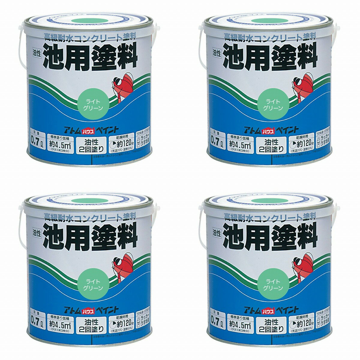 ※色見本はご使用端末により若干の誤差がございますので、ご注意ください。 【特長】 ・水の溜まる所（コンクリート・モルタル）に塗れる数少ない塗料です。 【属性・仕上がり感・塗り回数】 ・油性（ラッカー）半つや仕上げ　/　2回塗り 【用途】 ・...